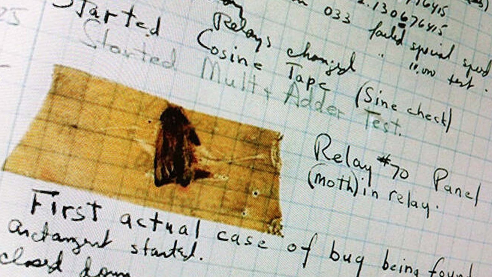The First Computer "Bug": A Real Insect Incident that Made History